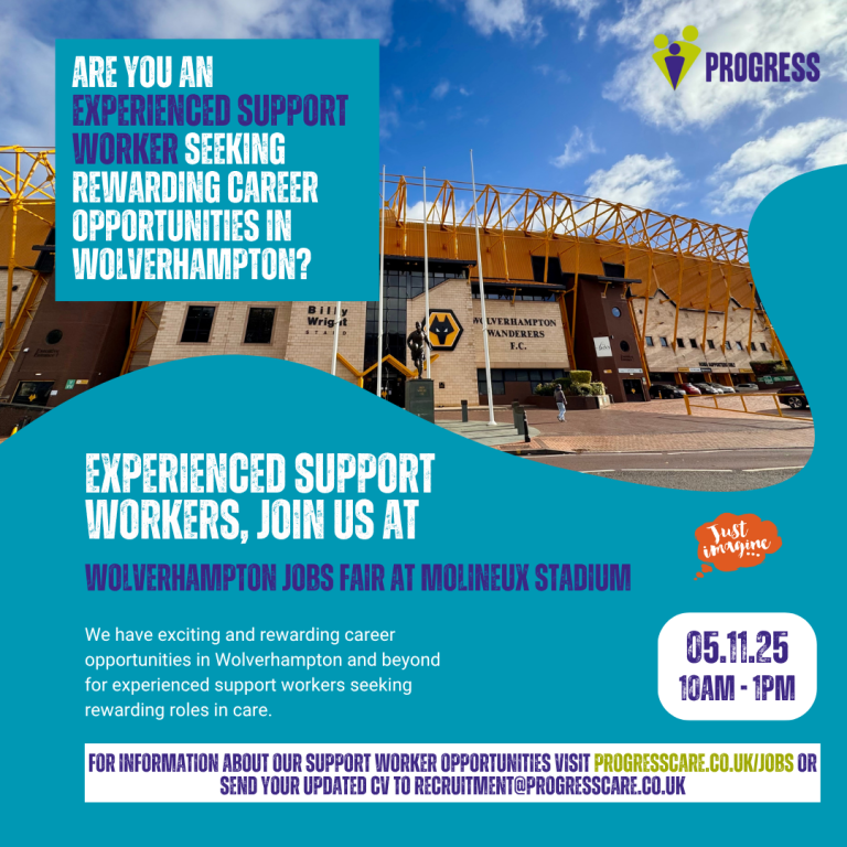 Meet Progress at the Wolverhampton Jobs Fair at Molineux Stadium - Progress